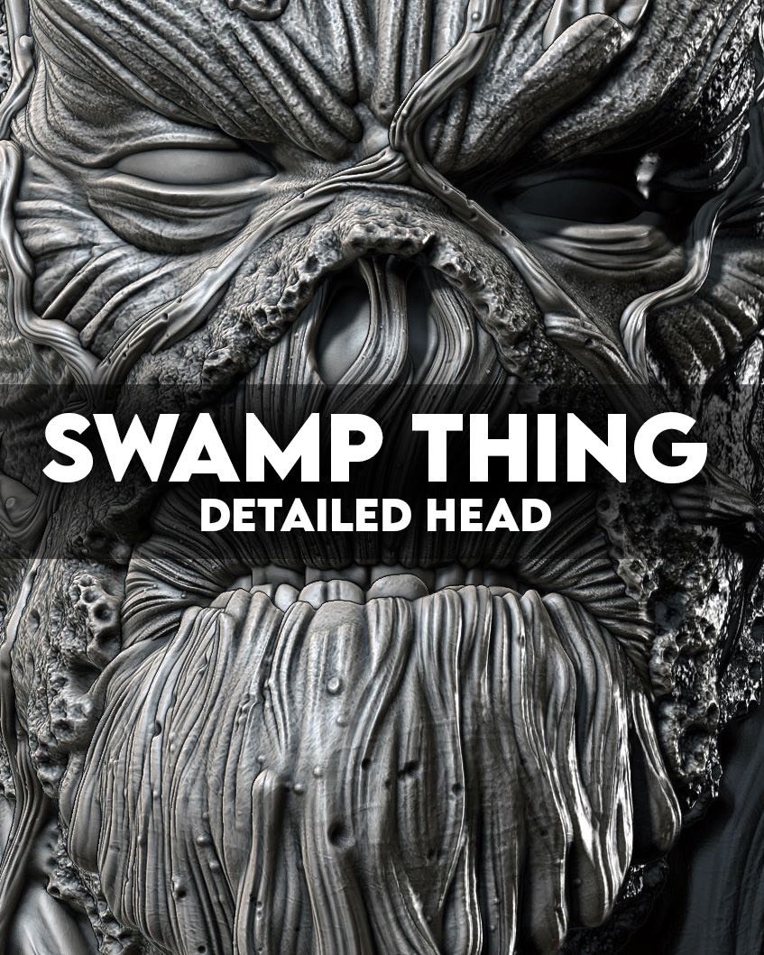 Swamp Thing (Detailed Head) Bust by Eastman | Download free STL model ...
