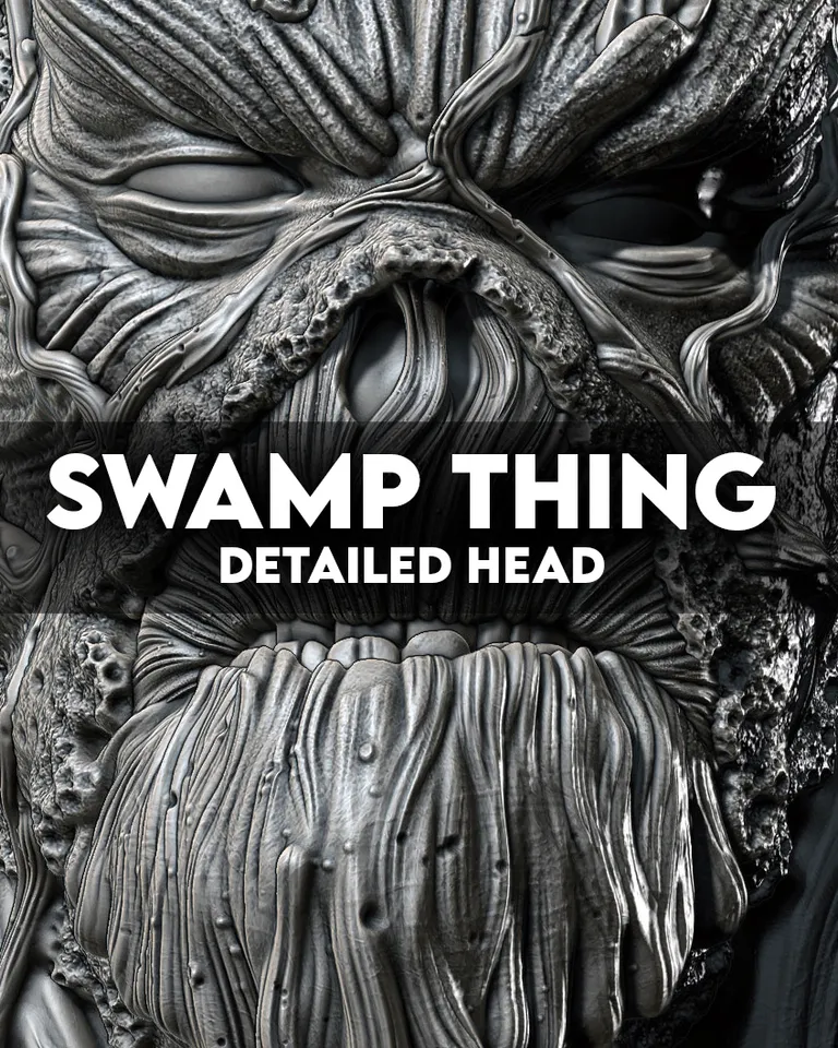 Swamp Thing (Detailed Head) Bust by Eastman | Download free STL model ...