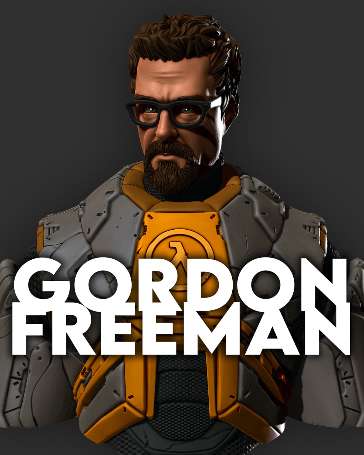 Gordon Freeman Bust by Eastman | Printables Store