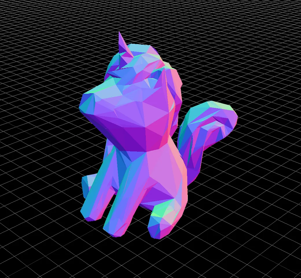 Low Poly Unicorn by Vertex3D | Download free STL model | Printables.com