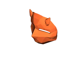 Low Poly devil mask by ThreeD Doc | Download free STL model ...