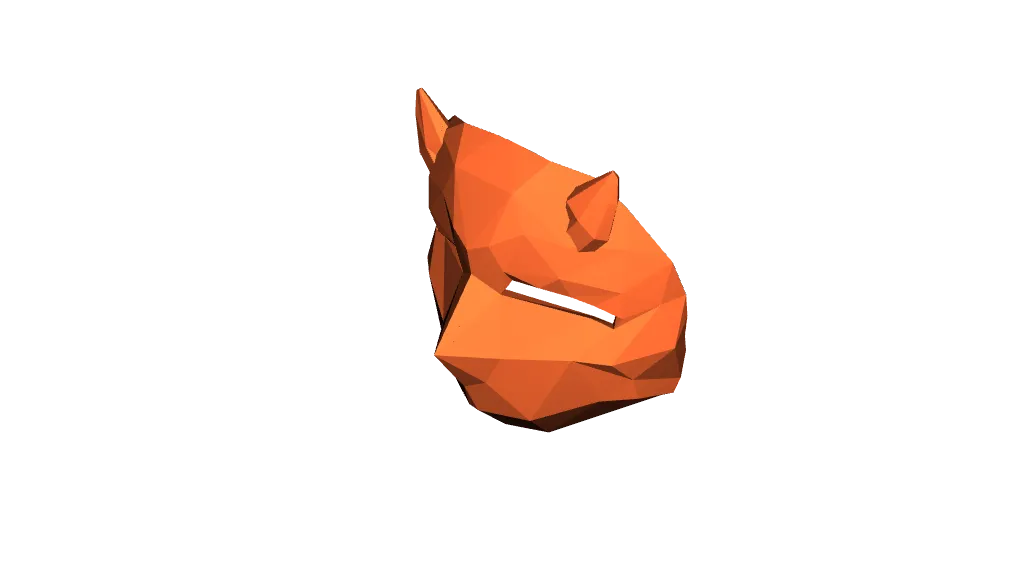 Low Poly devil mask by ThreeD Doc | Download free STL model ...