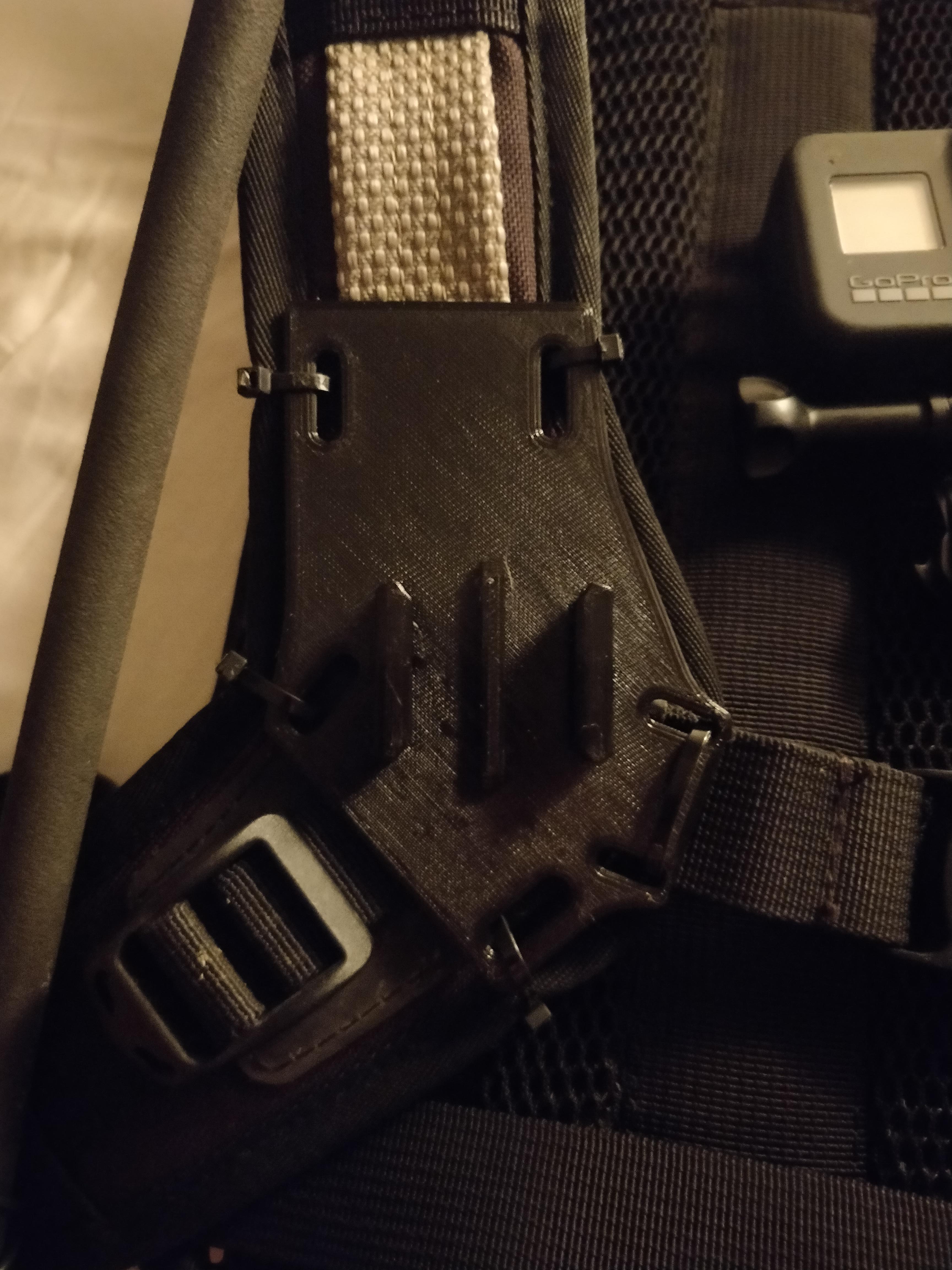 Kriega Hydro pack gopro harness mount by joostbijl | Download free STL ...