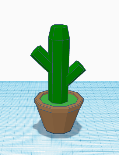 Low Poly Cactus by Skwash | Download free STL model | Printables.com