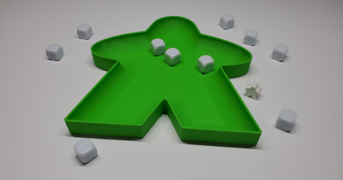 Meeple dice tray / trinket tray / catch-all tray | Board game room ...