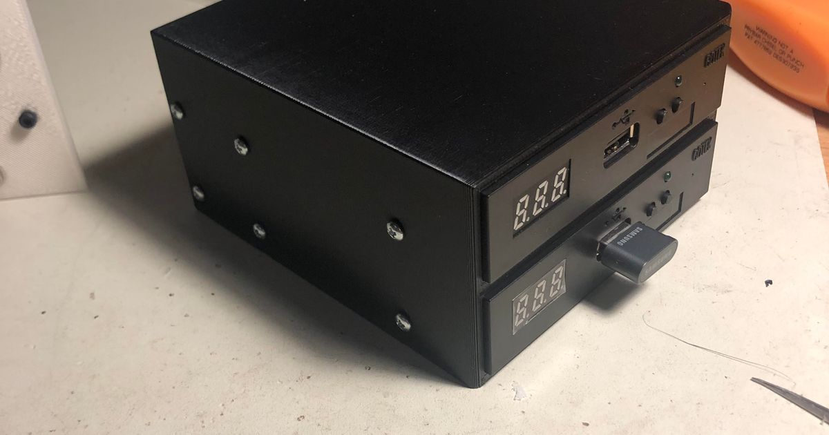 Dual Gotek Drive Enclosure by JeffTruck | Download free STL model ...