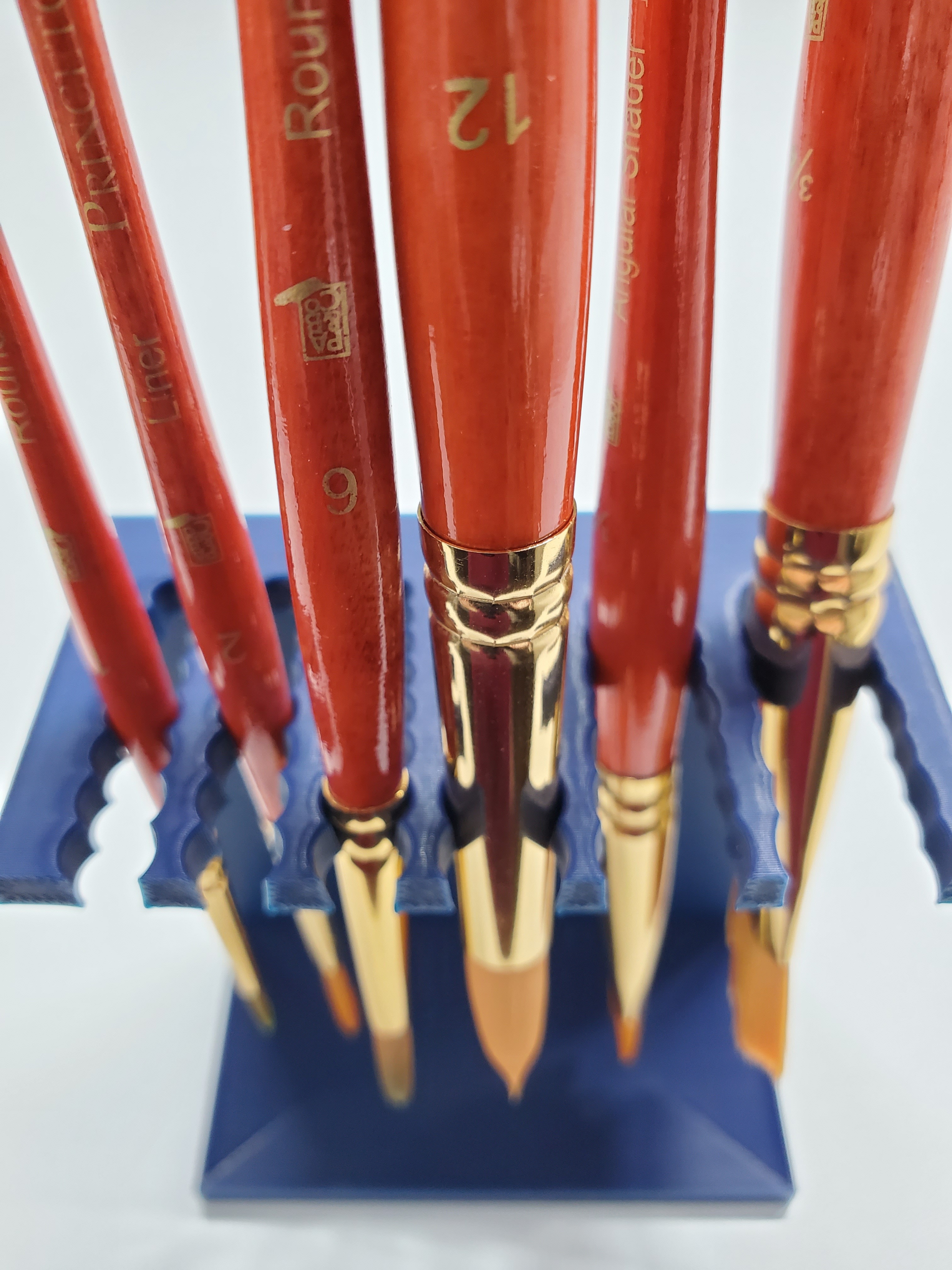 6-slot paint brush rack with drip tray | Extended brush sizes! by Karen ...