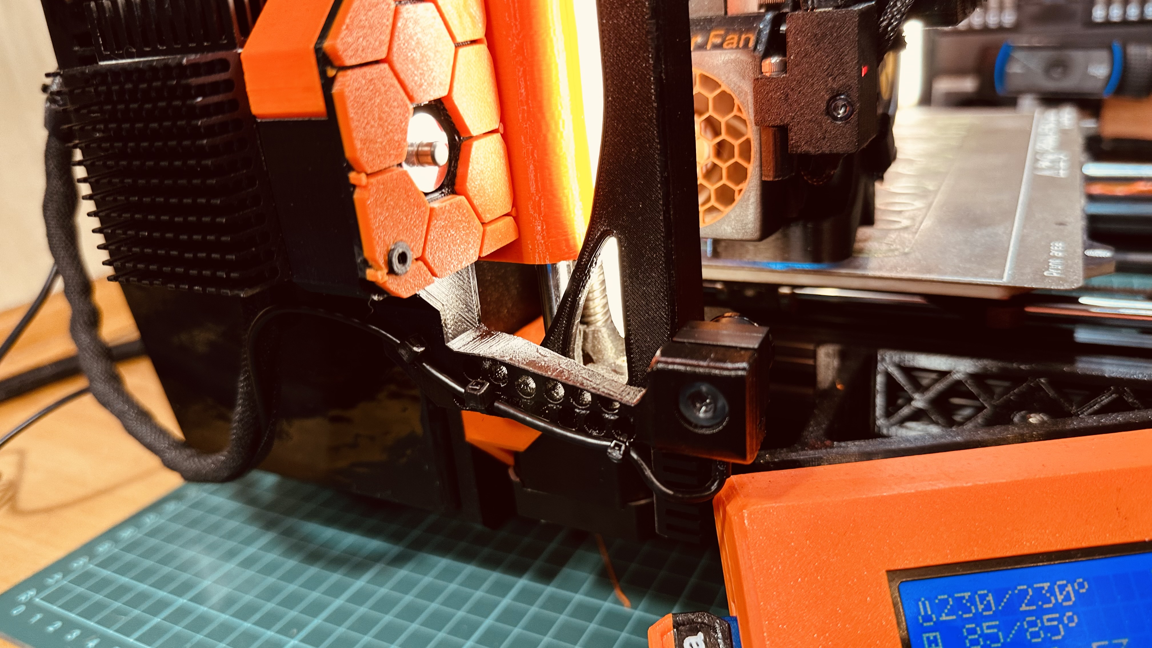 Camera arm for X-axis (Prusa I3MK3s+). Smallest camera with Sony video chip by Clamikra ...