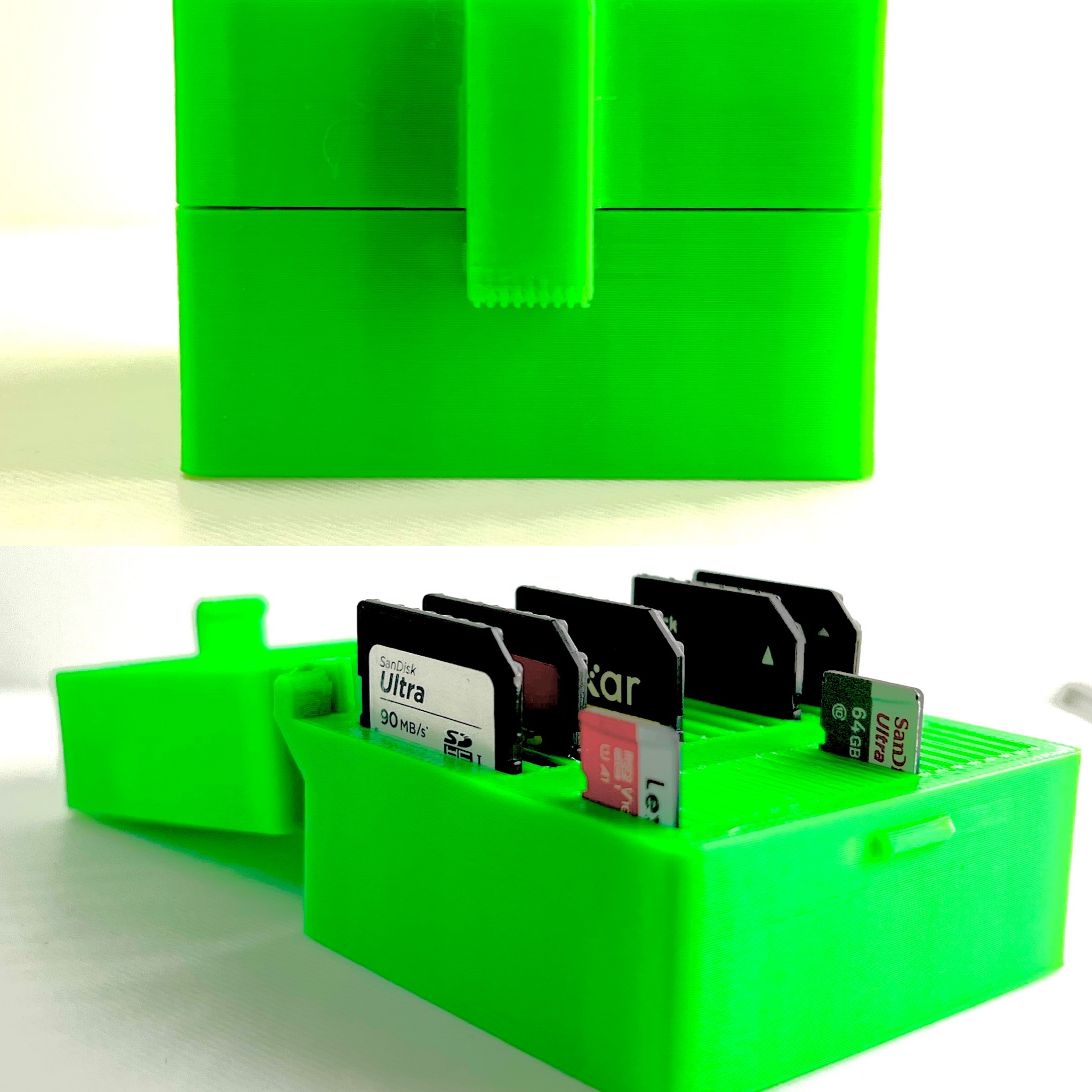 SD/Micro SD Card Box by Tangibility | Download free STL model ...