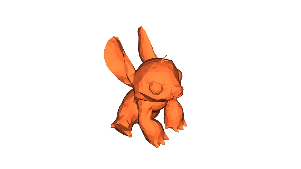 Low Poly Stitch by Mini3DACG | Download free STL model | Printables.com