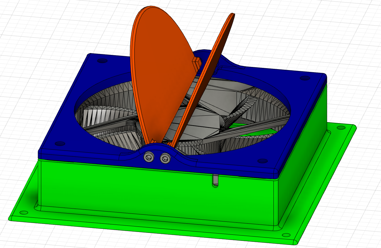Case Fan 120mm for Prusa Enclosure with Automatic Ventilation Flaps for ...