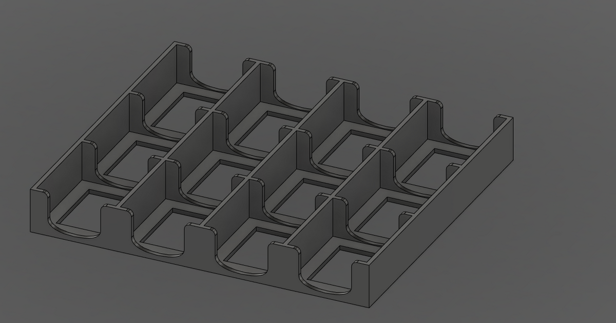 Split-Flap Flap Tray by John doe | Download free STL model | Printables.com