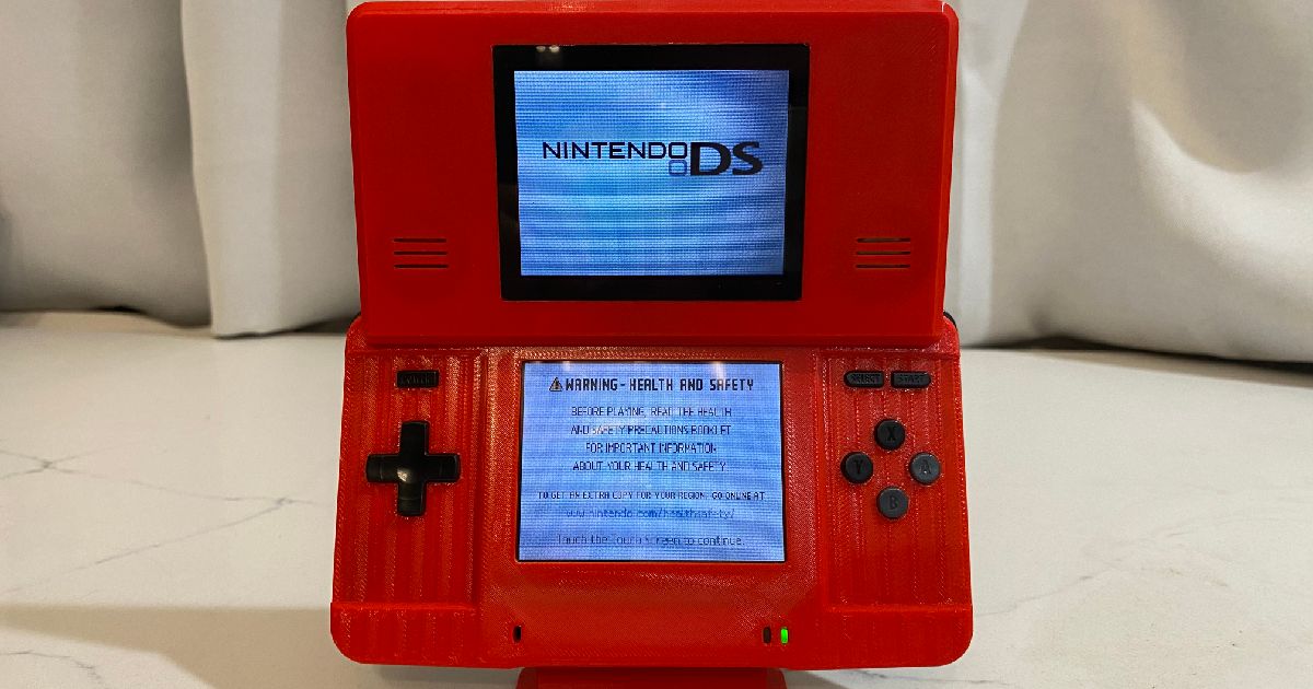 Nintendo DS Unhinged Shell Replacement von slucid | Kostenloses STL-Modell herunterladen ...