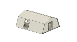 Tent 96m2, model 1:100 by Médecins Sans Frontières | Download free STL ...