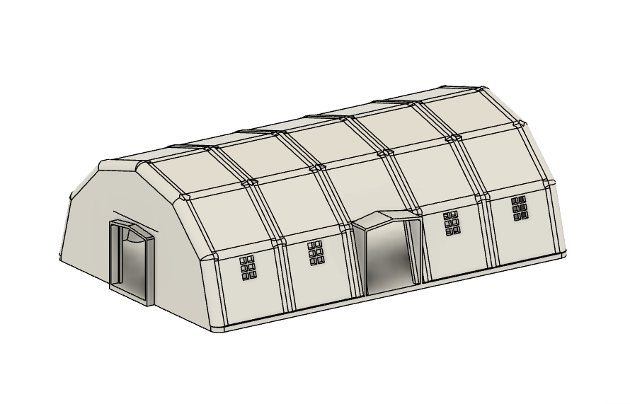 Tent 96m2, model 1:100 by Médecins Sans Frontières | Download free STL ...