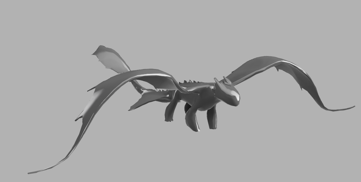 Low Poly Toothless by Mini3DACG | Download free STL model | Printables.com