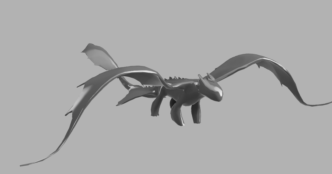 Low Poly Toothless by Mini3DACG | Download free STL model | Printables.com