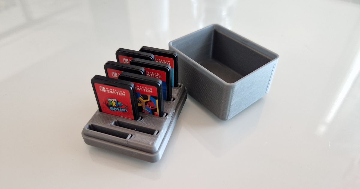 Switch game container for 8 games by Haprog | Download free STL model ...