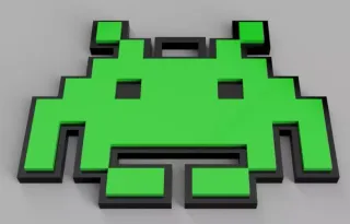 Space Invaders! 2 Aliens by Triple G Workshop | Download free STL model ...