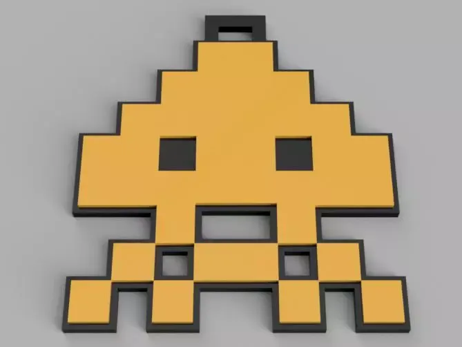Llaveros Space Invaders/Space invaders keychains by Nerro3D | Download ...