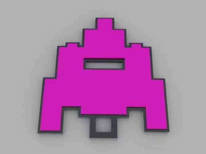 Llaveros Space Invaders/Space invaders keychains by Nerro3D | Download ...
