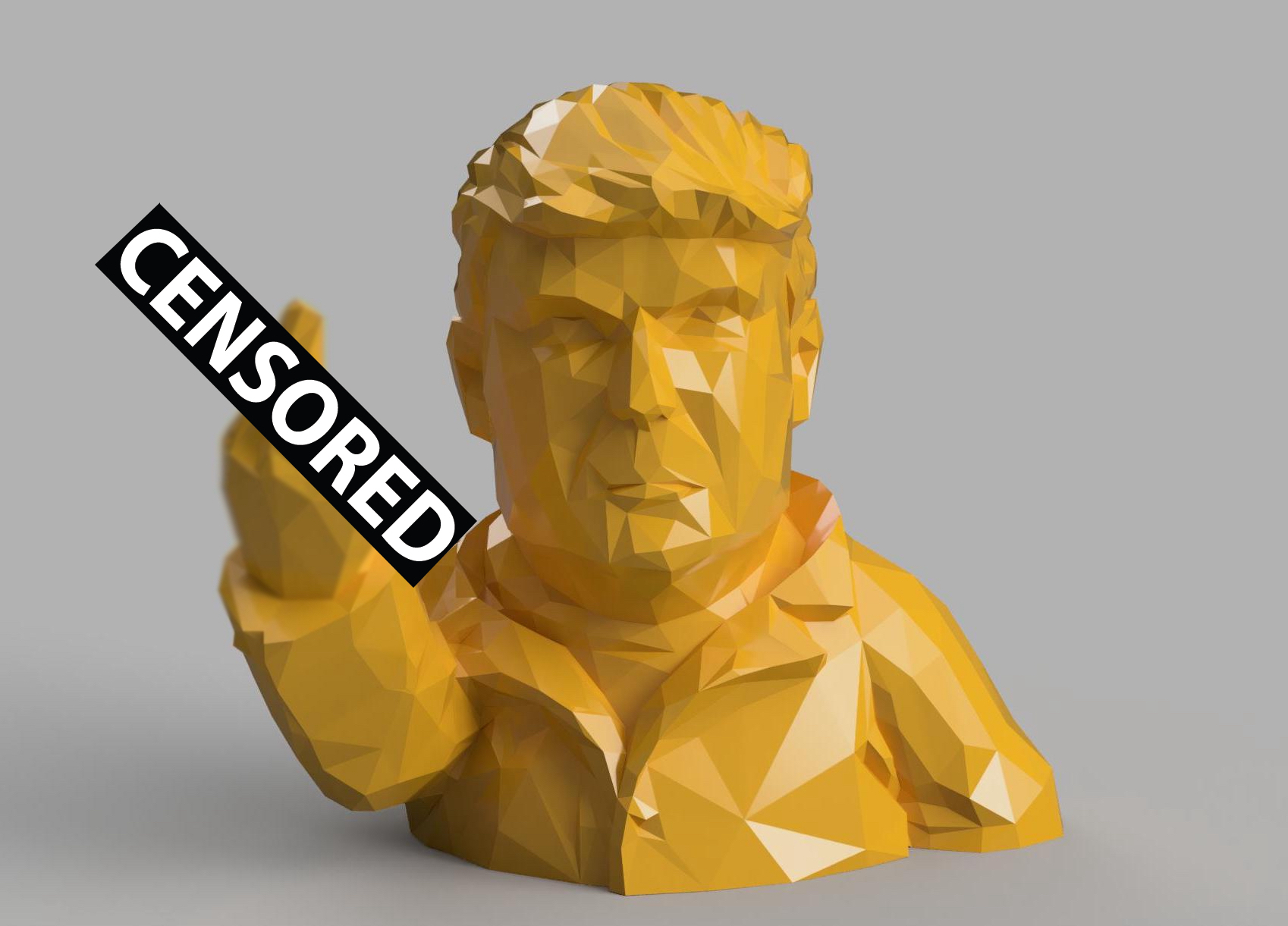 Donald Trump Middle Finger Office Accessory tabletop von Winner3DPrints ...