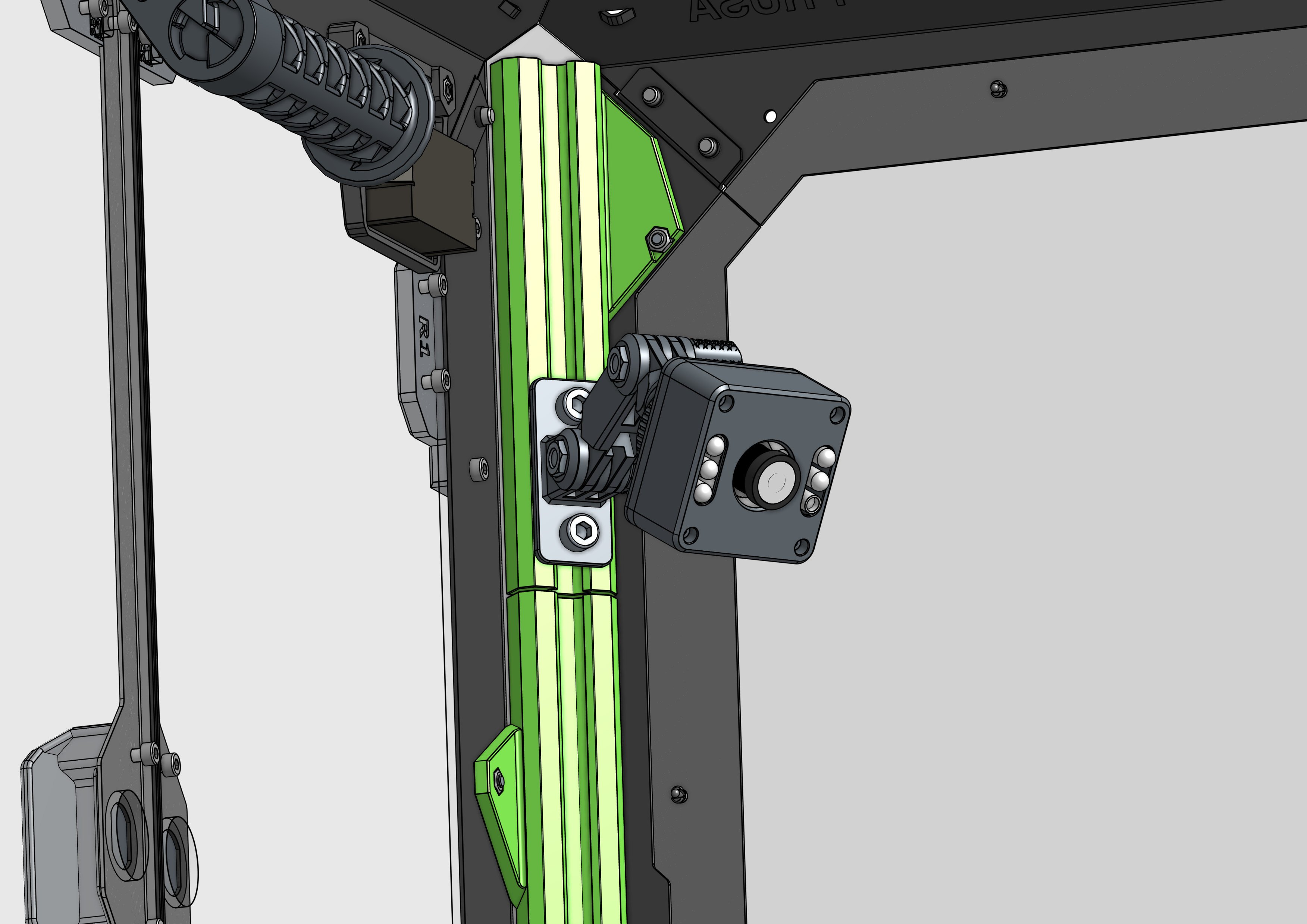Universal V-Slot Attachment Rail for Original Prusa Enclosure by 6d6178 ...
