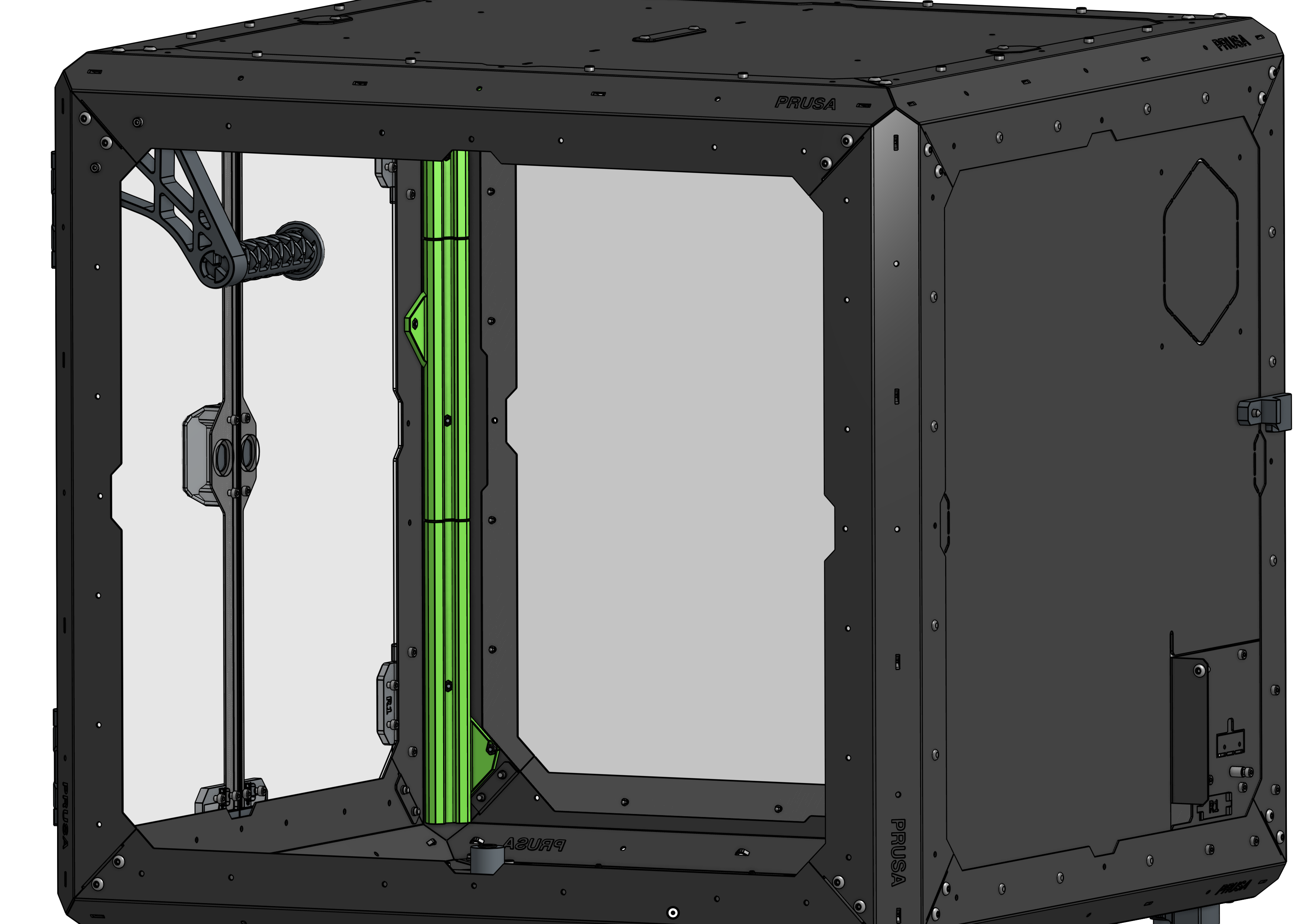Universal V-Slot Attachment Rail for Original Prusa Enclosure OPE by ...