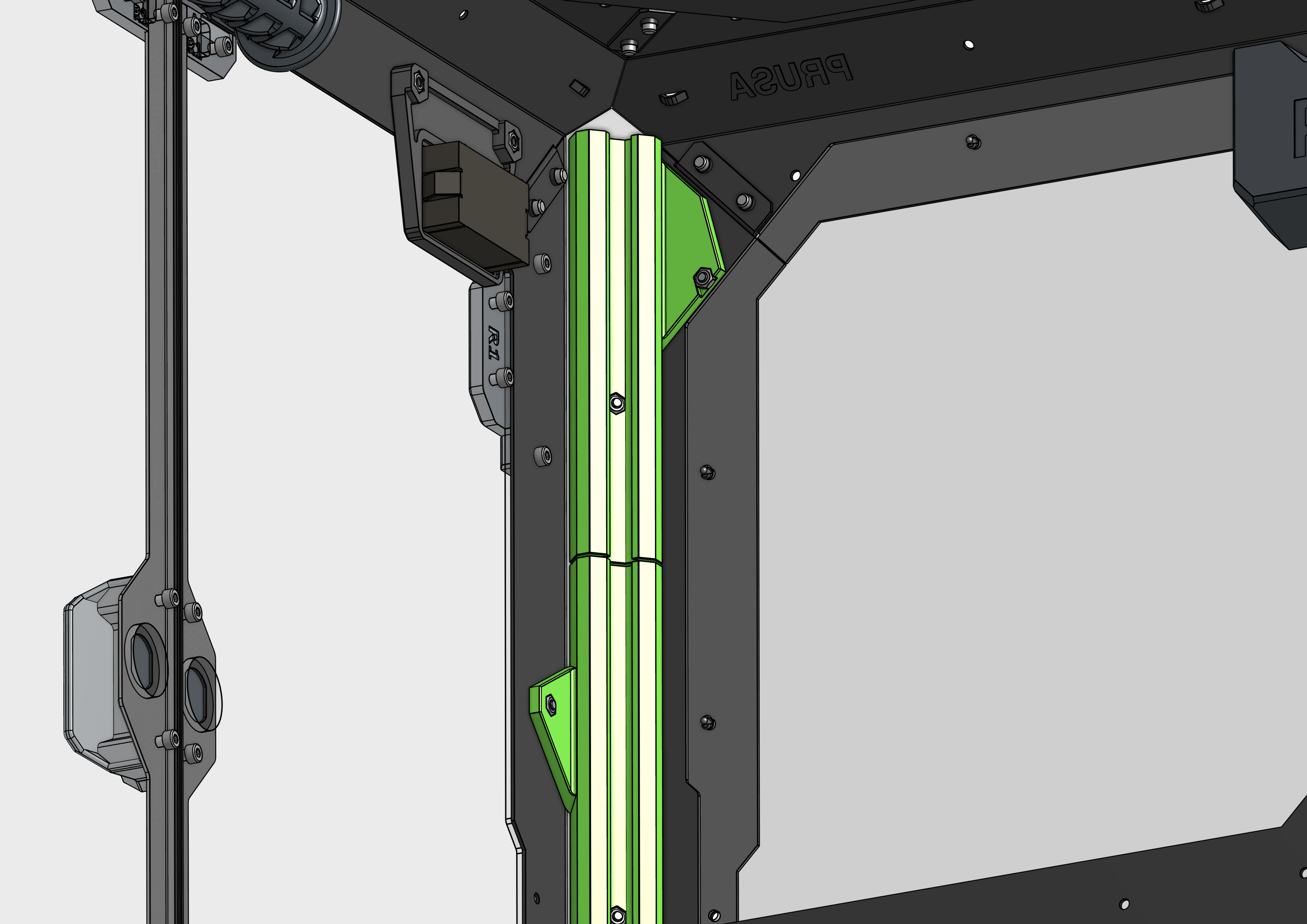 Universal V-Slot Attachment Rail for Original Prusa Enclosure OPE by ...