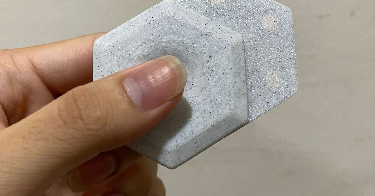 Magnetic Hex Fidget Toy [EMBEDDED MAGNETS 6mm x 2mm] by xong | Download ...