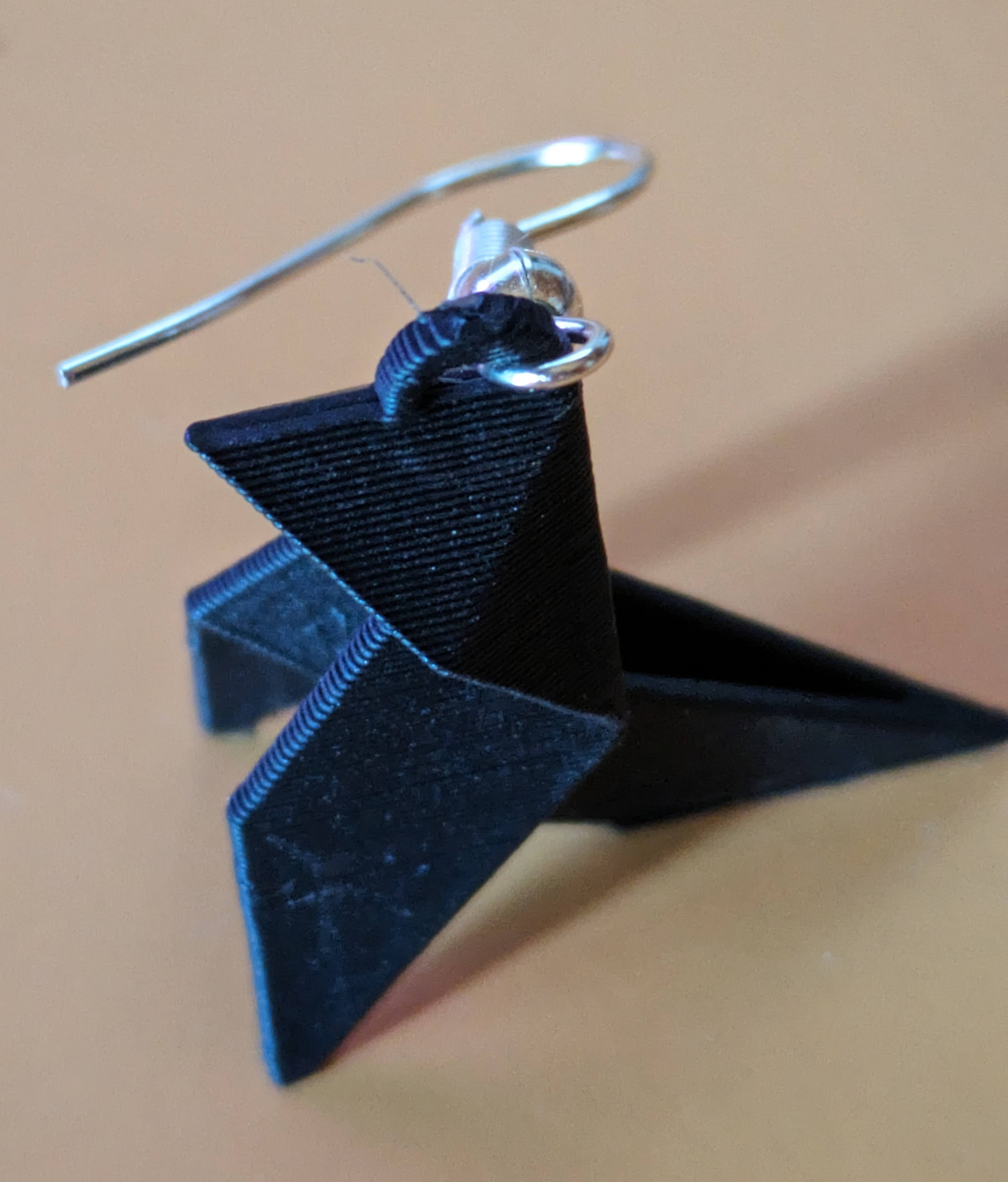 pajarita: sculpture and earrings by ManelTo | Download free STL model ...