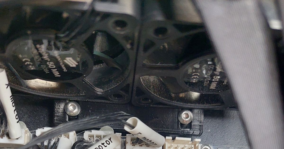 Cr 10 v1/v2/v3 Control Box double fan mount for 50x10 fans by Jendys ...