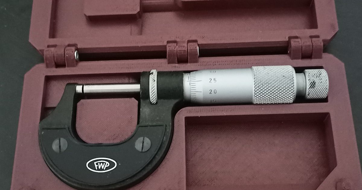 Micrometer box by Reduktor | Download free STL model | Printables.com