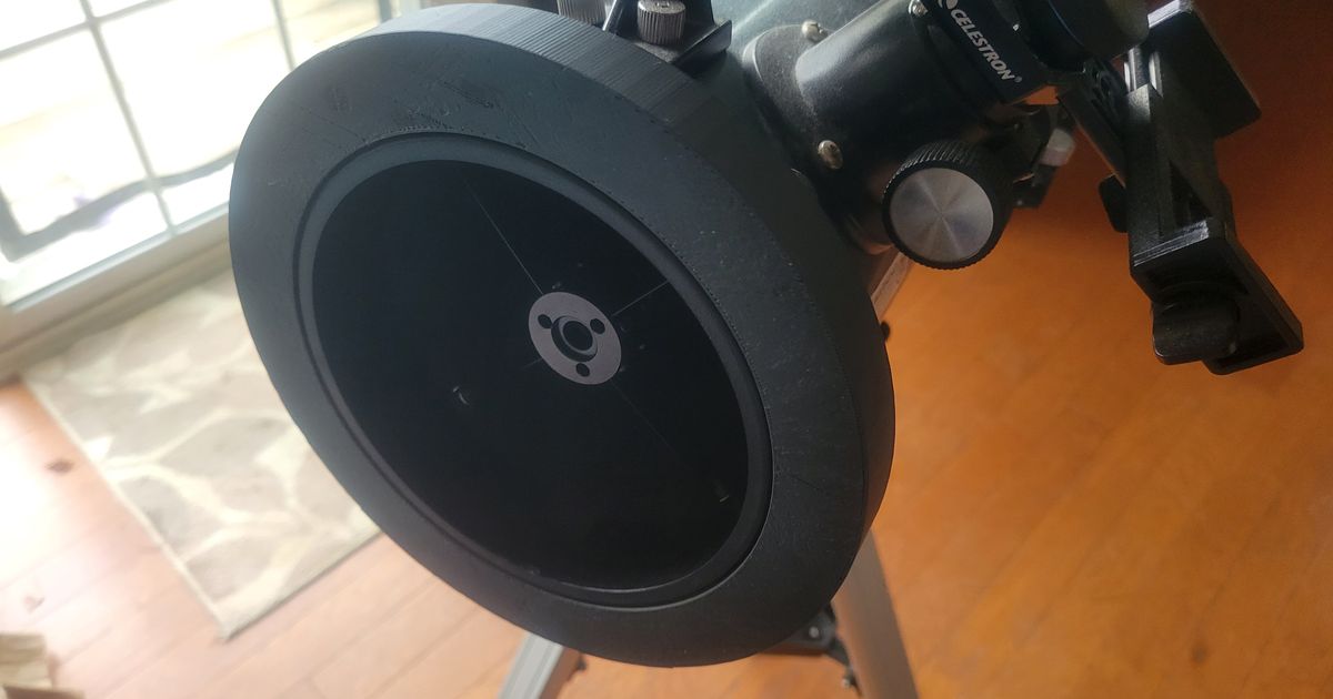 Adapter for Orion StarBlast 4.5 EQ to Orion Safety Solar Filter for 6 ...