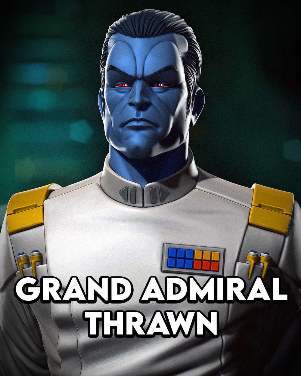 Grand Admiral Thrawn Bust (pre-supported) par Eastman | Téléchargez ...