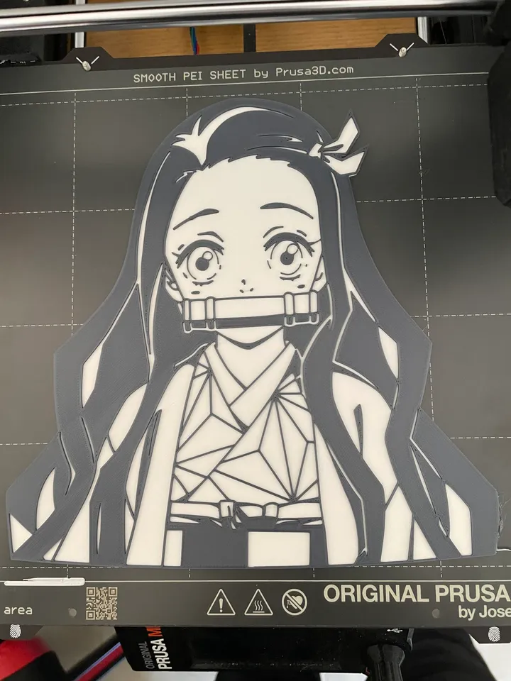 Nezuko Demon slayer wall art two colors by Bossinga | Download free STL ...