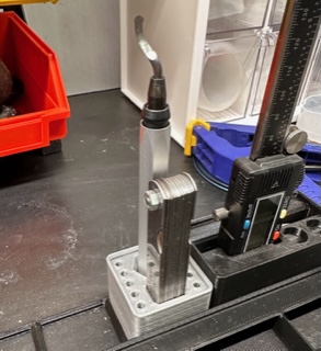 deburring tool and thickness gauge holder 1x1 gridfinity by Bradical | Download free STL model ...