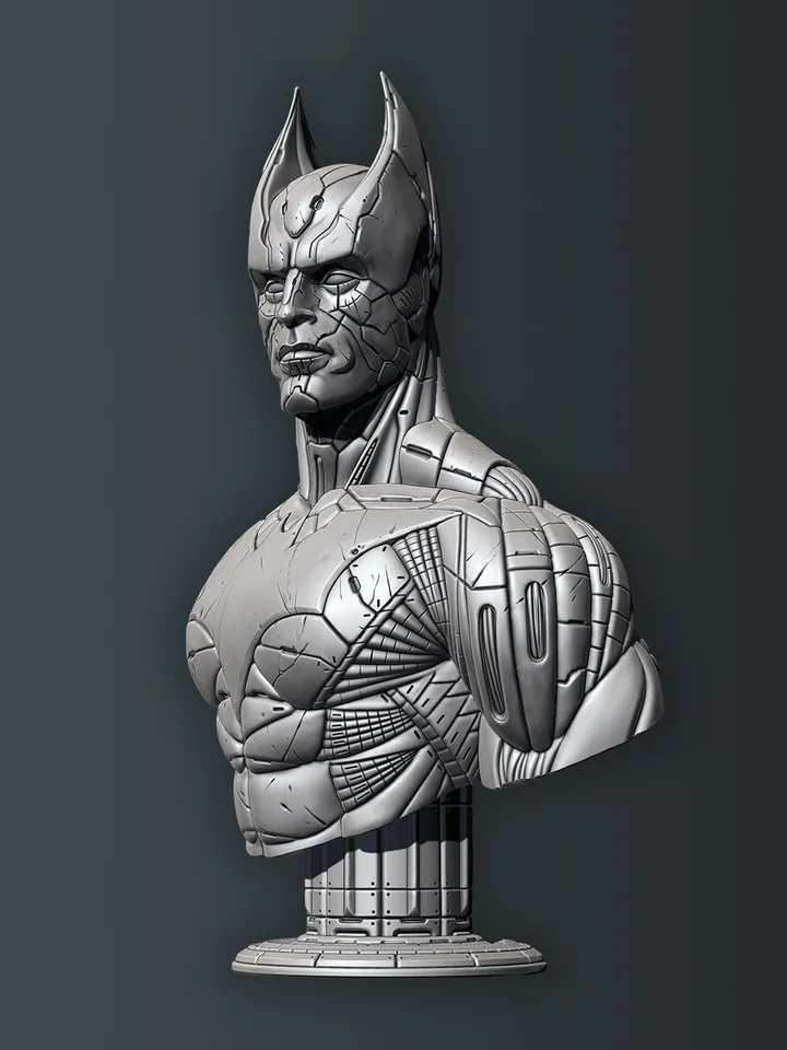 Batman Beyond Bust (pre-supported) by Eastman | Download free STL model ...