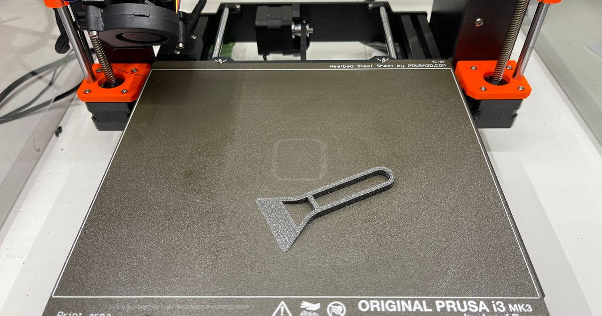 Bed scraper - fast print 15min - minimal filament usage 3g por JernejP ...