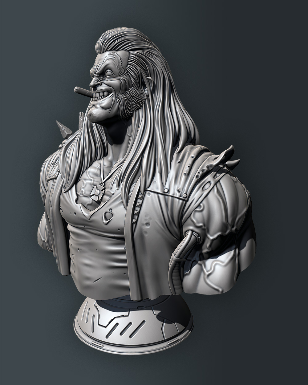 Lobo Bust (pre-supported) by Eastman | Download free STL model ...