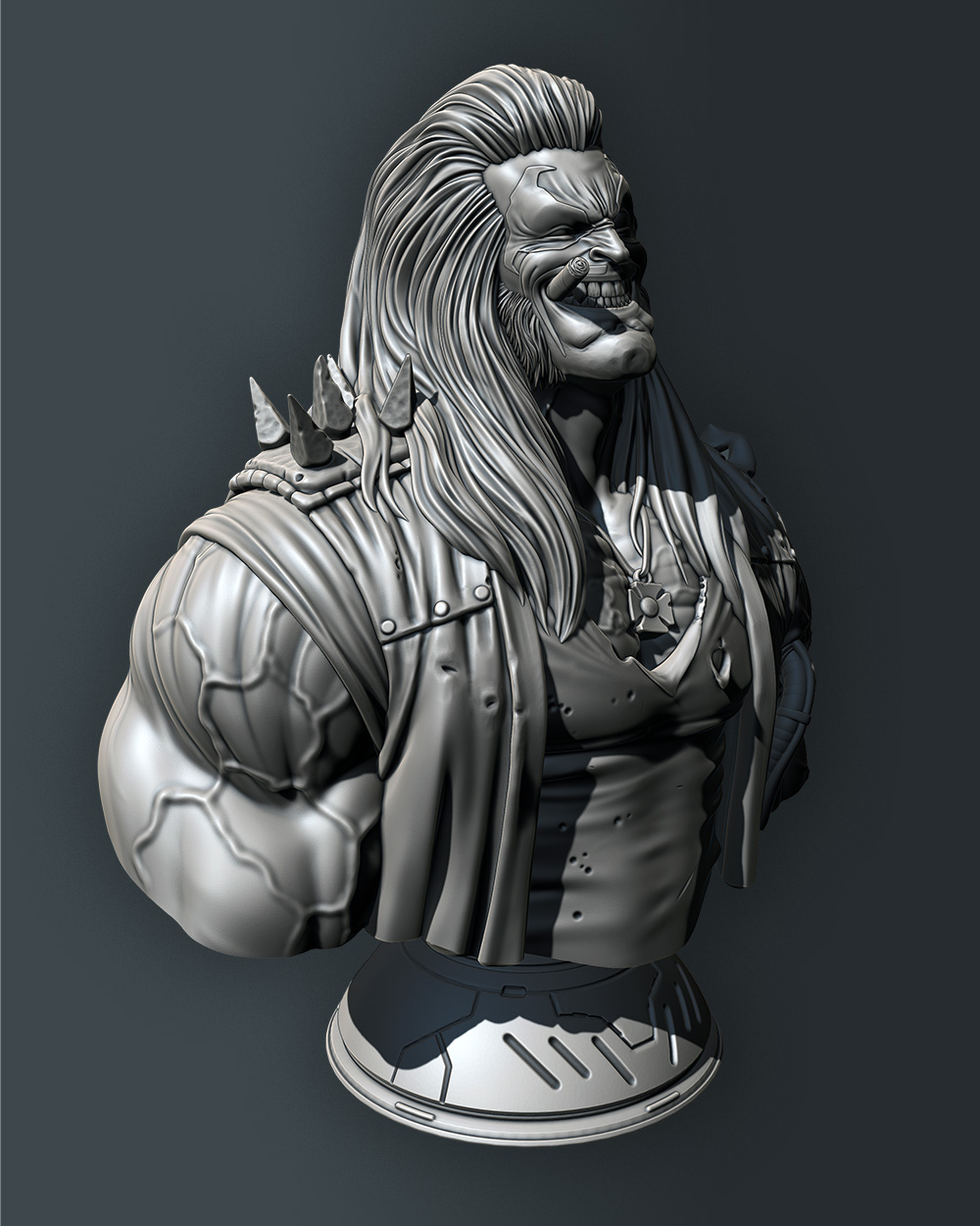 Lobo Bust (pre-supported) by Eastman | Download free STL model ...