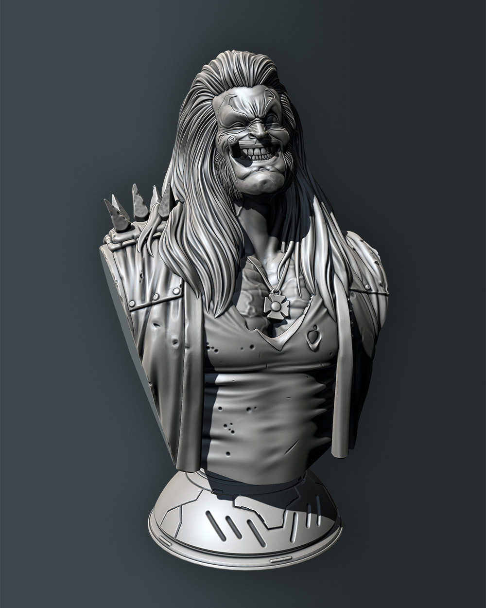 Lobo Bust (pre-supported) by Eastman | Download free STL model ...
