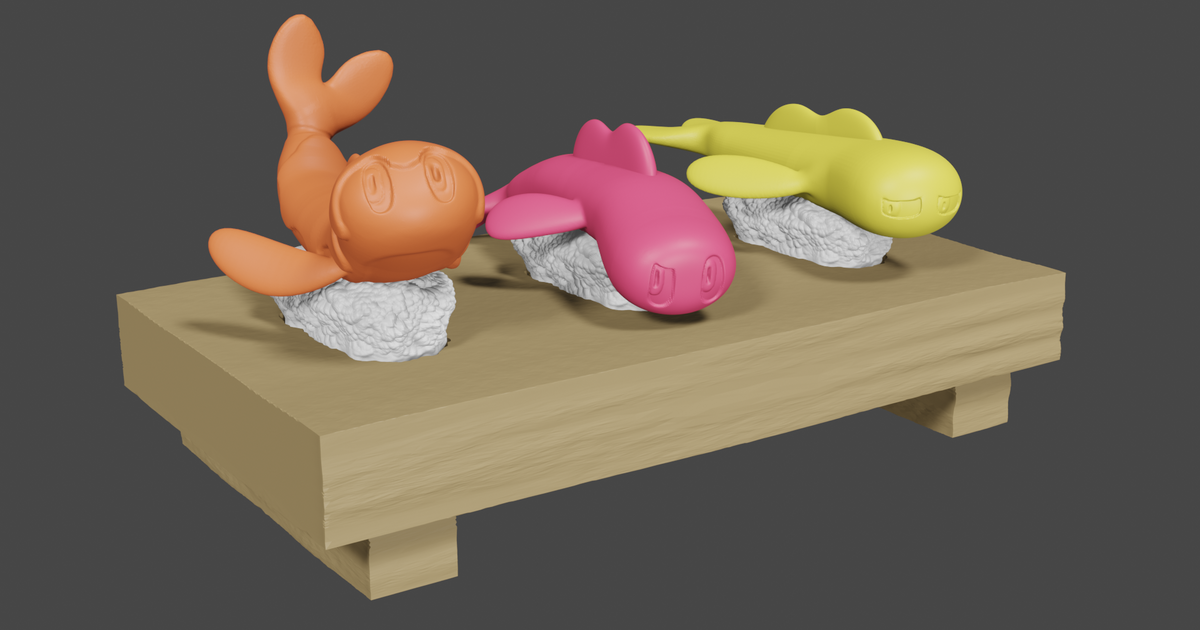 Pokemon inspired, Tatsugiri Order Up Platter, Tabletop DnD miniature by ...