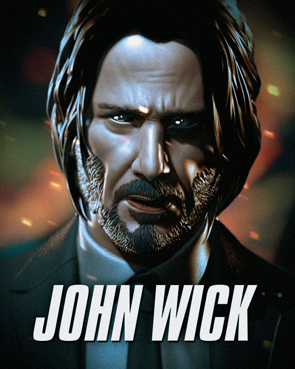 John Wick Bust (pre-supported) por Eastman | Tienda de Printables