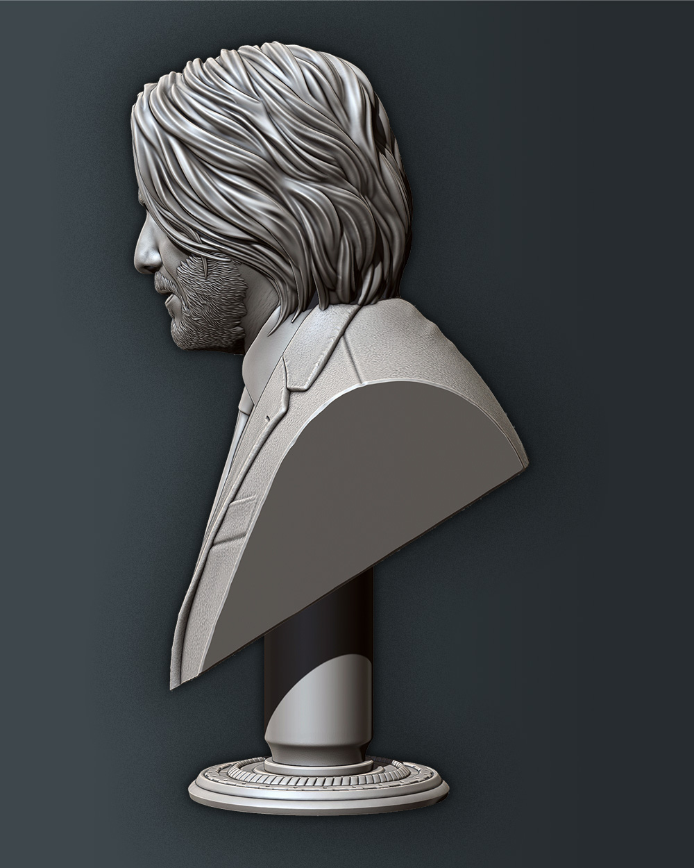 John Wick Bust (pre-supported) by Eastman | Printables Store