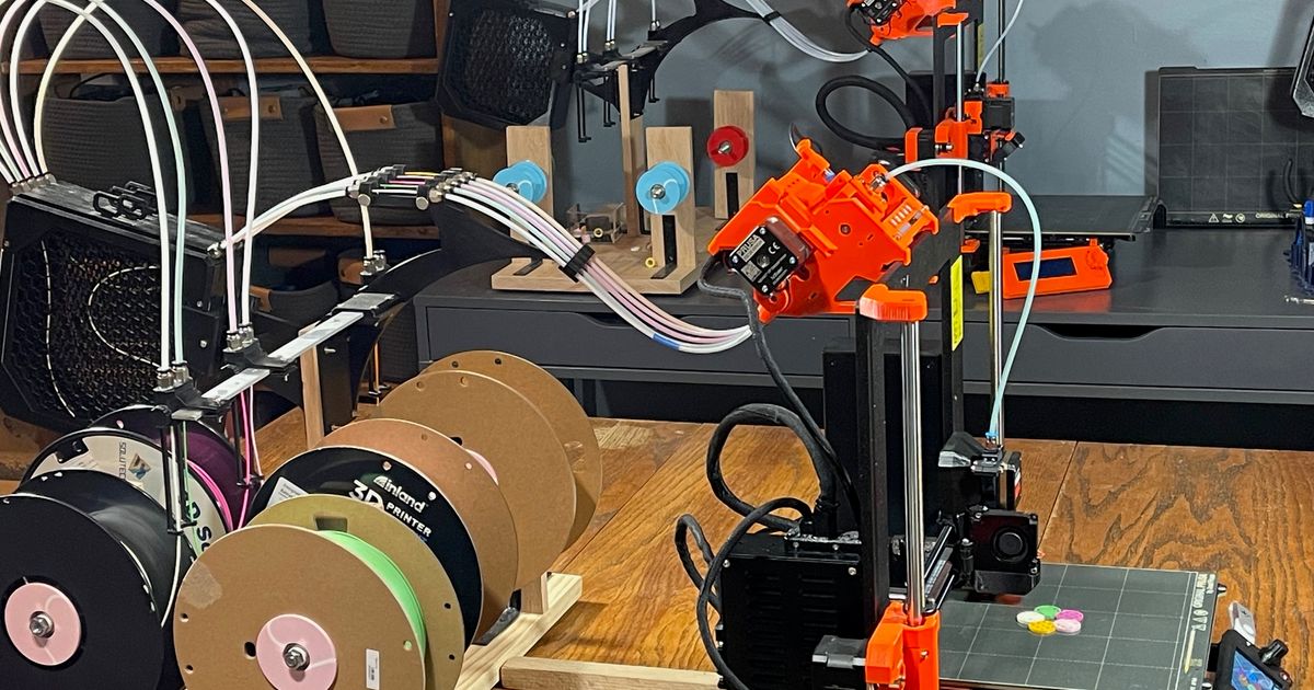 MCS - Multi Color System for Prusa MMU3 by Real 3D Prints | Download ...