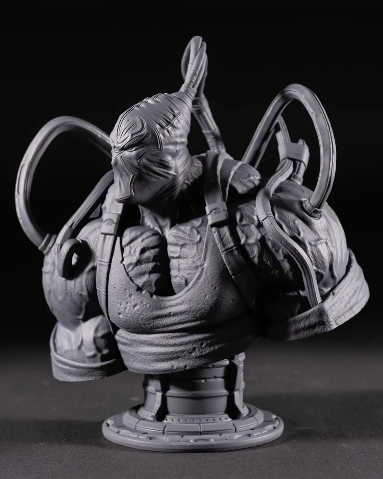 Bane Black And White Statue