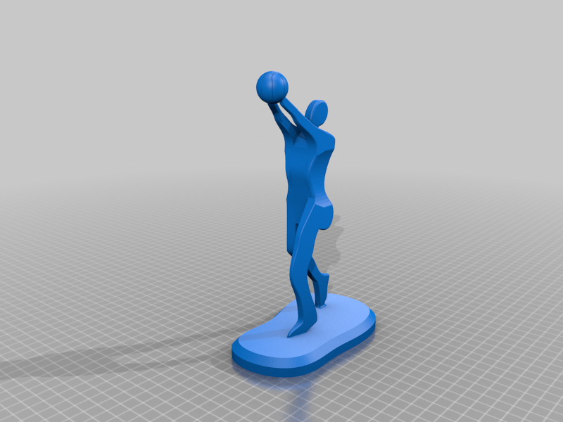 Basketball Athlete Minimalist Square by Black Jack | Download free STL ...