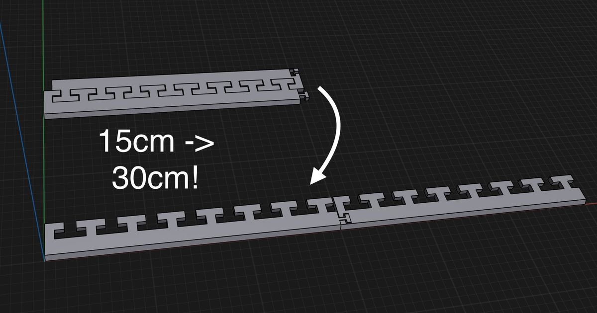 Jigsaw Ruler (fold-up 30cm/12’’ ruler without the annoying gap) by ...
