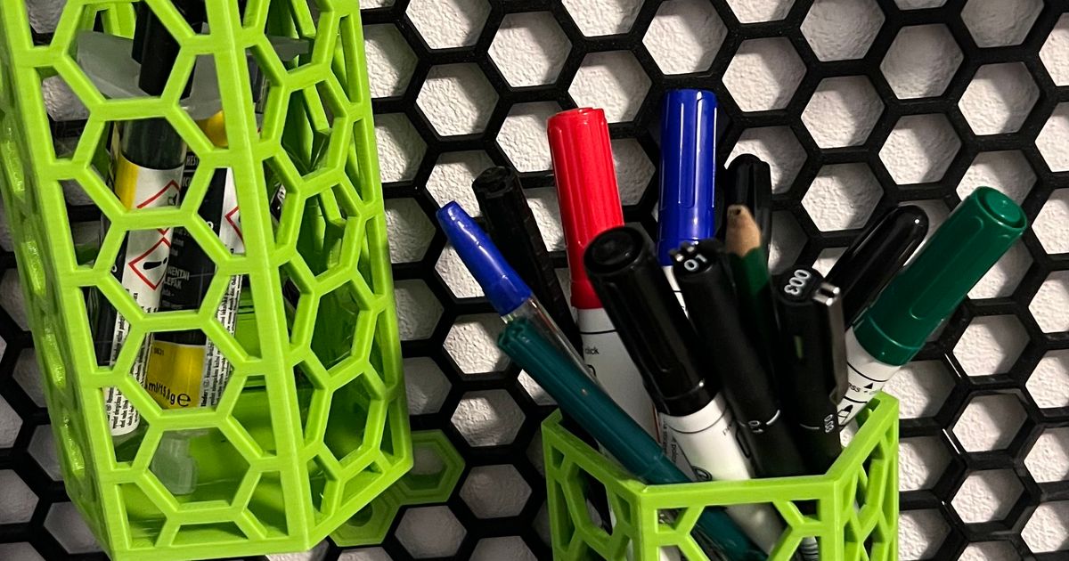 HSW hexagonal baskets v2 with full bottom by Chrosta | Download free STL model | Printables.com